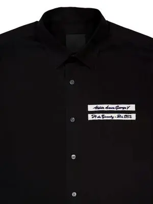 Givenchy Shirt In Poplin With Gros Grain