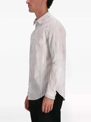 Armani Exchange Logo-print Striped Cotton Shirt