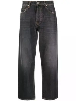 GOLDEN GOOSE Logo-patch Cropped Jeans
