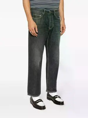 GOLDEN GOOSE Logo-patch Cropped Jeans