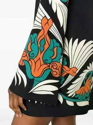 La DoubleJ Mini Supremes-print Swing Dress - Black