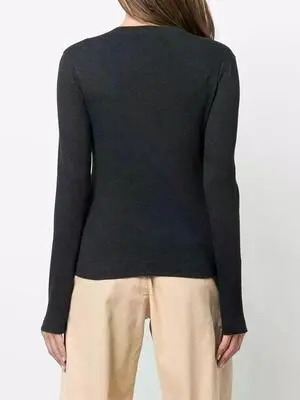 Brunello Cucinelli V-neck Long-sleeved Top