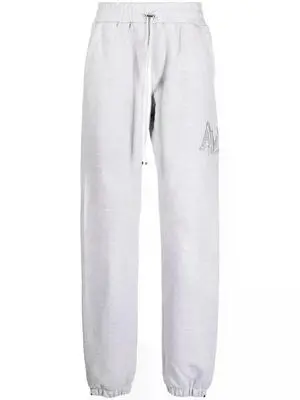 Amiri Staggered Logo-embroidered Track Pants
