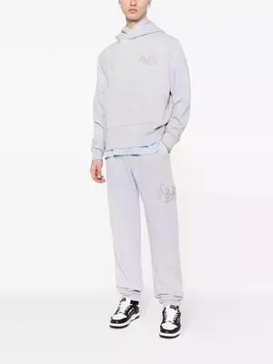 Amiri Staggered Logo-embroidered Track Pants