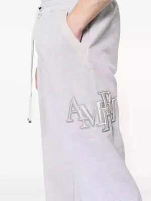 Amiri Staggered Logo-embroidered Track Pants