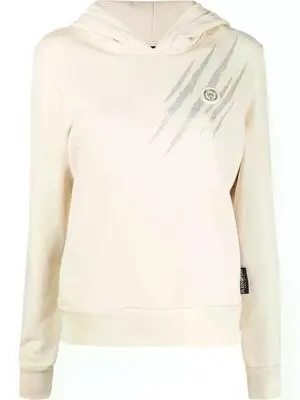 Plein Sport Drawstring Sweatshirts Hoodies For Women