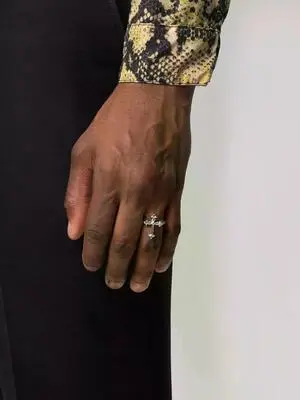 Emanuele Bicocchi Fleury Cross Ring - Silver