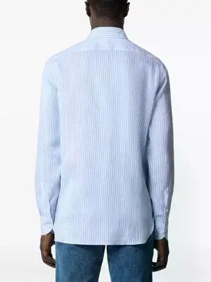 TOD'S Striped Linen Shirt