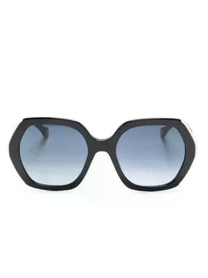 Carolina Herrera Oversized-frame Gradient Sunglasses - Black