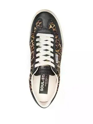 GOLDEN GOOSE Soul Star Leopard Print Sneakers