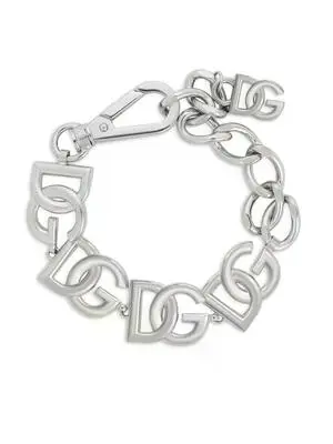 Dolce & Gabbana Logo Chain Bracelet - Silver