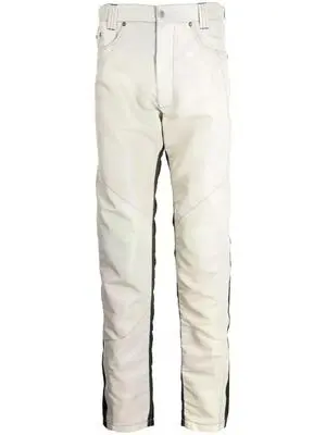 GMBH Two-tone Slim Cut Trousers