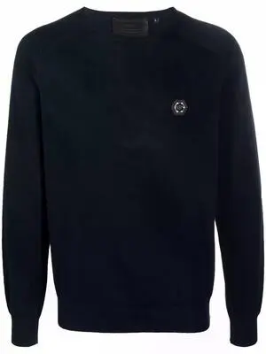 Philipp Plein Logo-patch Crew Neck Jumper