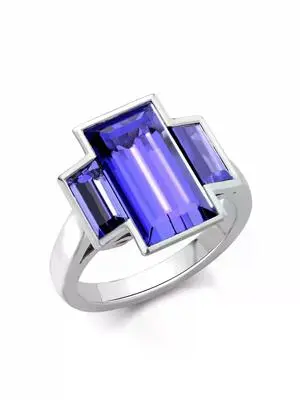 PRAGNELL Platinum Tanzanite Cocktail Ring