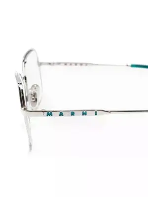 Marni Logo-debossed Square-frame Glasses