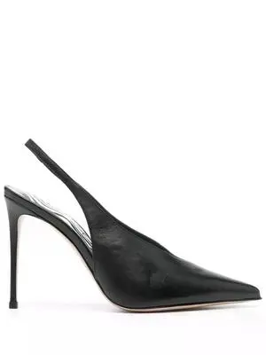 LE SILLA 105mm Leather Pumps - Black