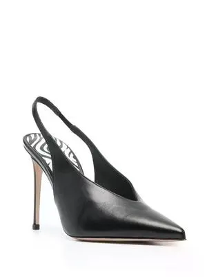 LE SILLA 105mm Leather Pumps - Black