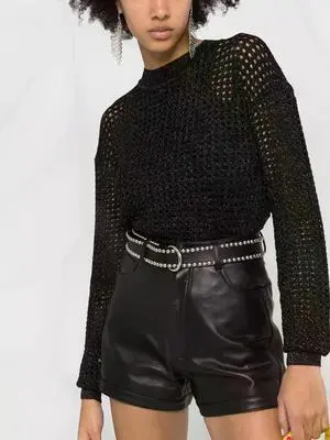 Philipp Plein Metallic-threaded Mesh Jumper
