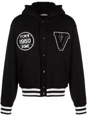 Valentino Garavani Buttoned Varsity Hoodie