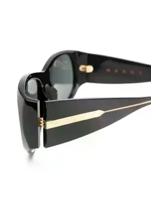 Marni Wide-arm Oval Sunglasses