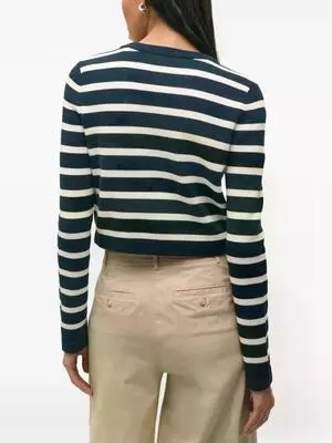 Brooks Brothers Striped Button-front Cardigan