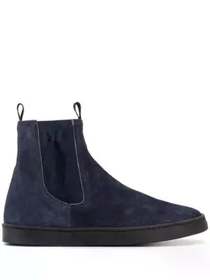 Officine Creative Suede Sneaker Boots - Blue