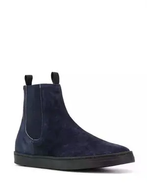 Officine Creative Suede Sneaker Boots - Blue