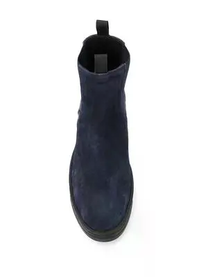 Officine Creative Suede Sneaker Boots - Blue