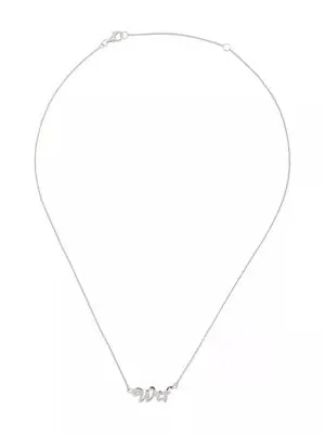 TRUE ROCKS Wtf Pendant Necklace - Silver