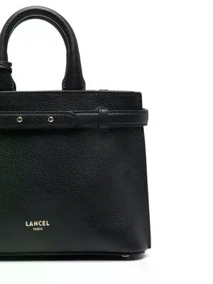 LANCEL Leather Tote Bag - Black