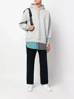 Sunnei Long-sleeve Hoodie With Vertical Stripe Pattern