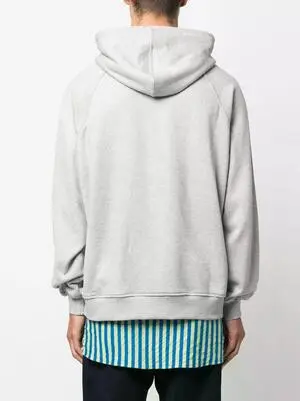 Sunnei Long-sleeve Hoodie With Vertical Stripe Pattern