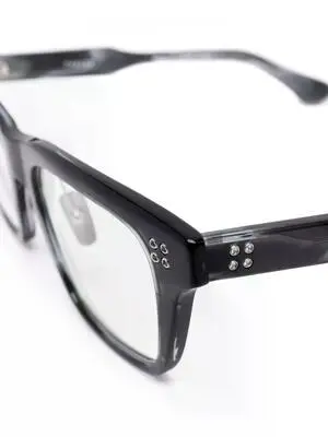 Dita Thavos Rectangle-frame Glasses - Black