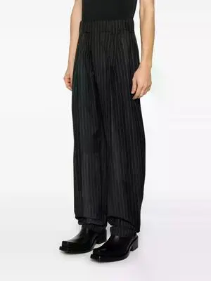 MUGLER Pleated Wide-leg Trousers