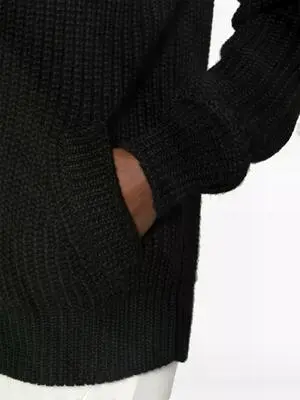 Prada Enamel-triangle Zip-up Cardigan