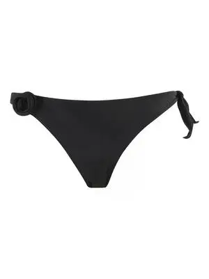 Coperni Floral-appliqué Bikini Bottoms - Black
