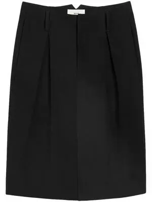 AMI Paris Pleated Tailored Skirt