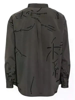 AND WANDER Daijiro Ohara Map Key Print Shirt
