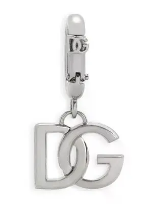 Dolce & Gabbana Logo-plaque Keyring - Silver