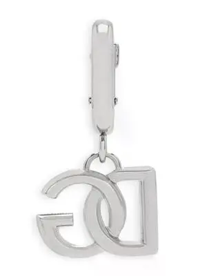 Dolce & Gabbana Logo-plaque Keyring - Silver