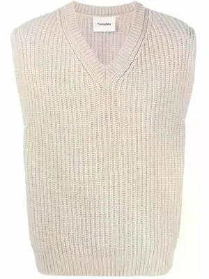 Nanushka Ribbed V-neck Sweater Vest
