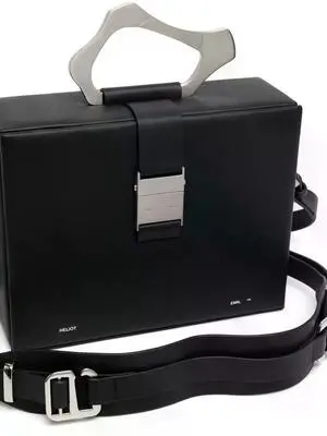 HELIOT EMIL Box Leather Shoulder Bag