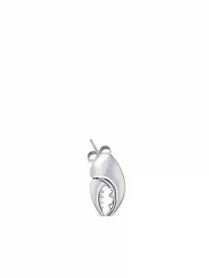 TRUE ROCKS Crab Claw Stud Earring - Silver