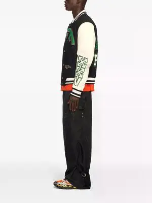 Off-White Logo-appliqué Bomber Jacket