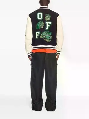 Off-White Logo-appliqué Bomber Jacket