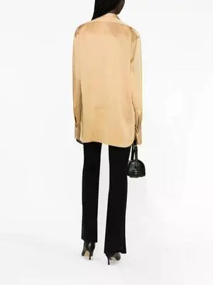 JIL SANDER Satin-finish Panelled Shirt