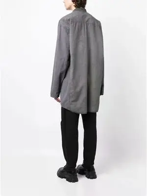 NICOLAS ANDREAS TARALIS Band-collar Cotton Shirt