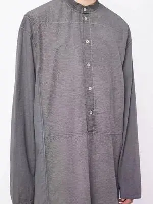 NICOLAS ANDREAS TARALIS Band-collar Cotton Shirt