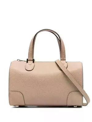 VALEXTRA Grained-texture Leather Tote Bag
