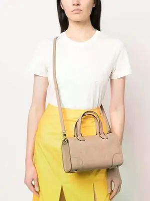 VALEXTRA Grained-texture Leather Tote Bag